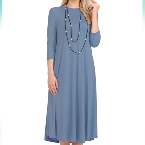 iconic luxe | Dresses | Iconic Luxe Womens Aline Swing Trapeze Midi ...